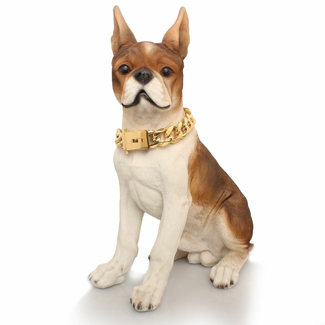 Большой цепной ошейник для собак, прочный металлический ошейник из нержавеющей стали толщиной 19 мм, подходит для собак среднего и большого размера-.-1-1-3