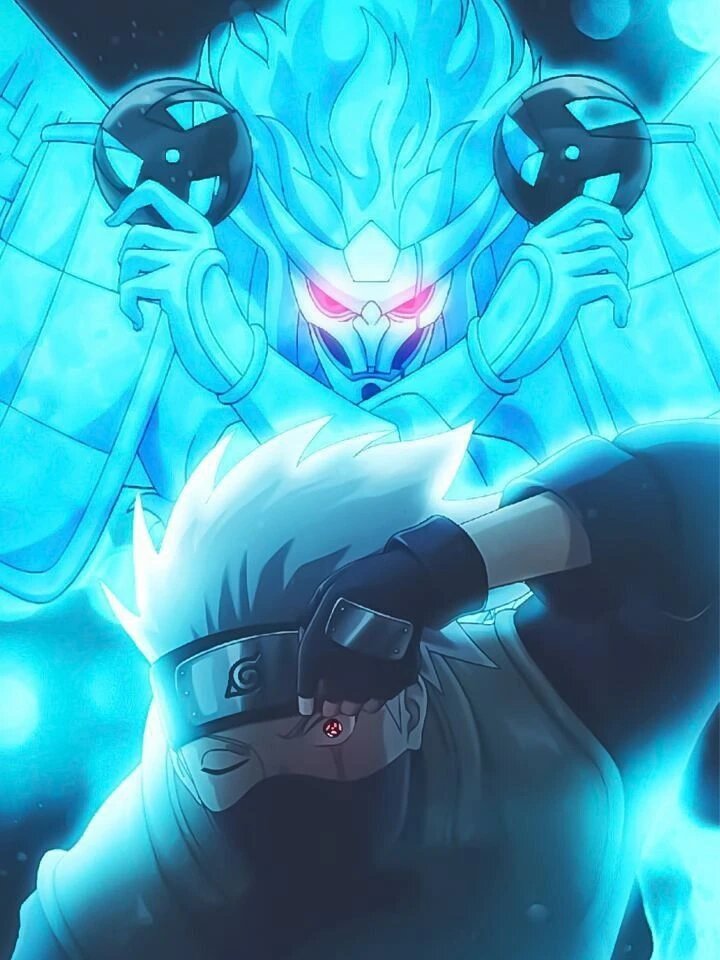 Алмазная мозаика на подрамнике "Наруто" круглые бриллианты 40х50см