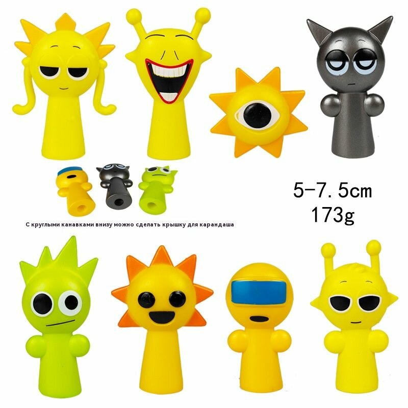 Фигурки Спрунки 5-7,5CM, ПВХ, интерактивные, статичные, аниме-герои