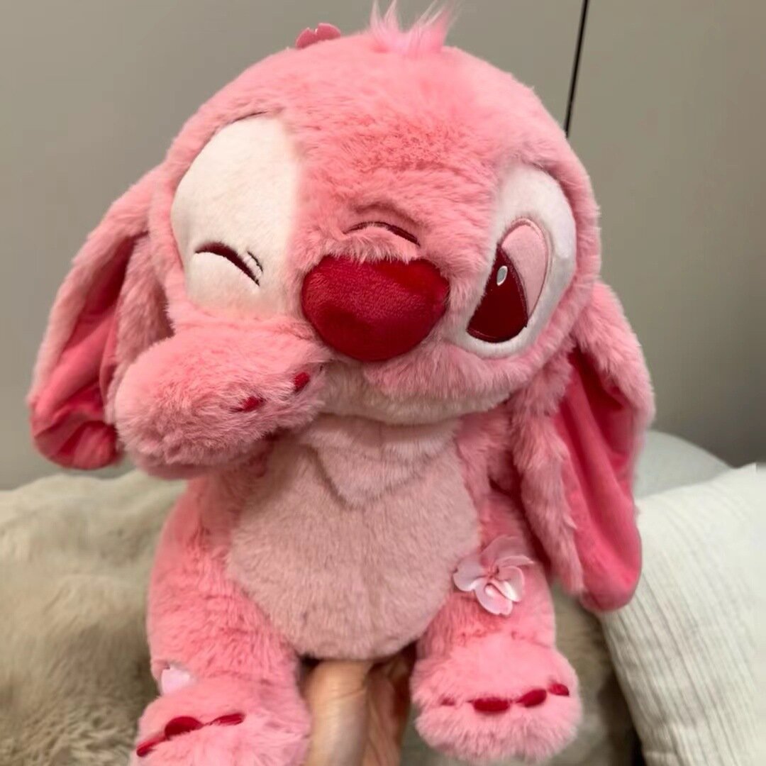 Cartoon Pink Stitch Clush Plush Toys Douyin Hot Spring Cherry Blossom Story Series Куклы дают девушке подарки