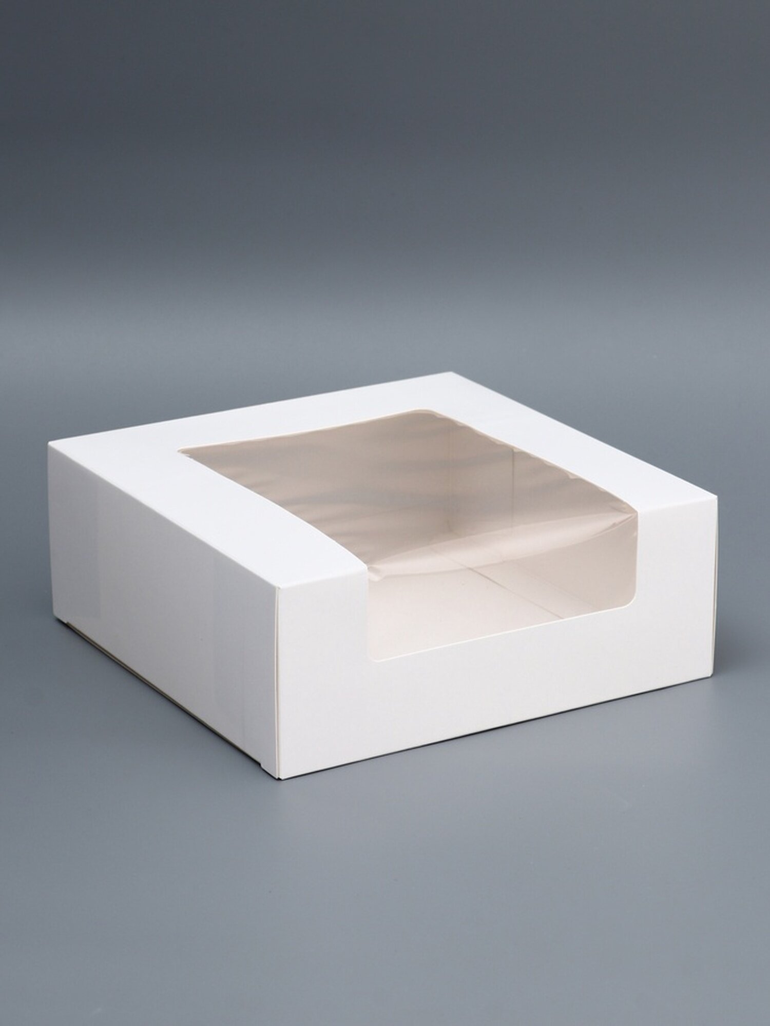 Подарочная коробка Upak Land, для выпечки, с окном, картон, белая