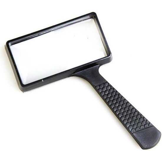 Лупа с ручкой Veber 10050, 2x-4x, 100x50 мм