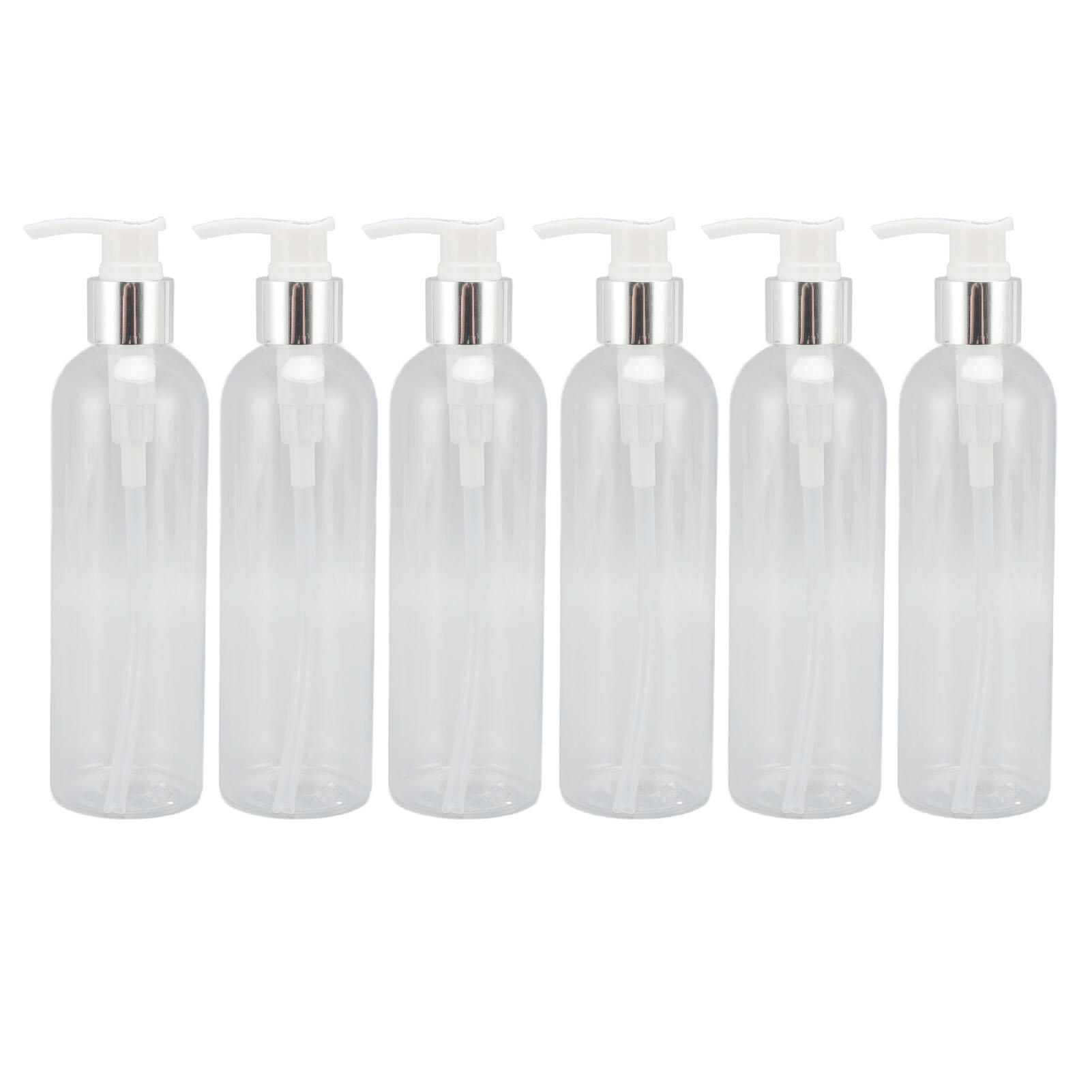 Прозрачный пластиковый флакон-дозатор с помпой, пустой, многоразовый, для массажного масла, шампуня и кондиционера.