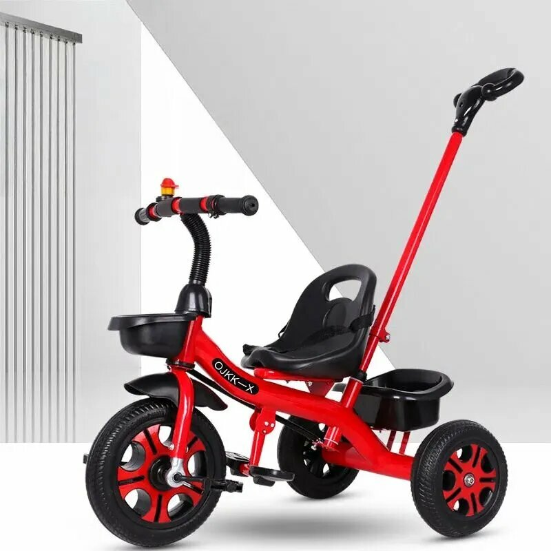 Детский трехколесный велосипед 1-3-2- 6-летняя большая детская коляска