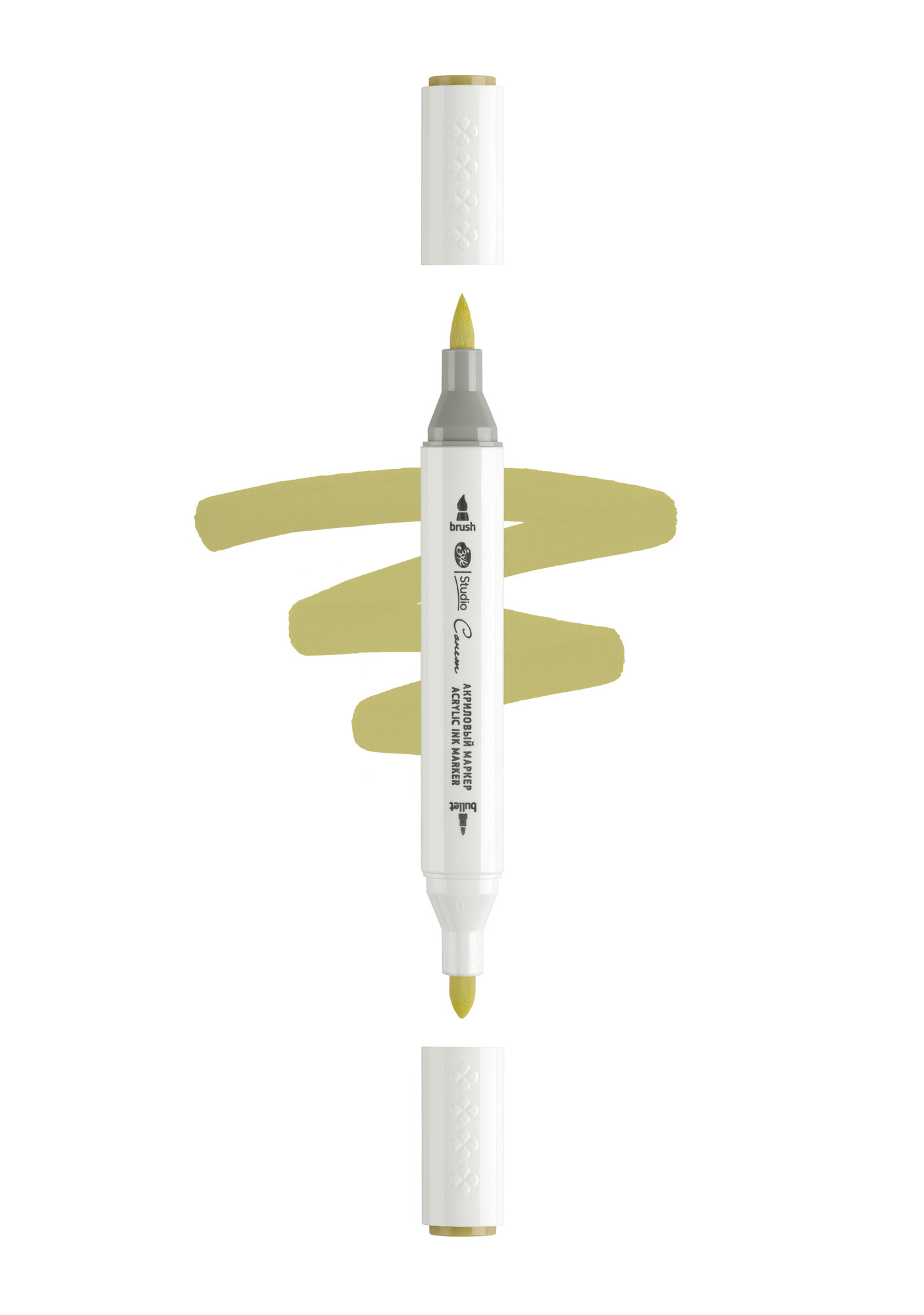 Маркер акриловый сонет на водной основе два пера №Y332 грецкий орех кисть/пуля