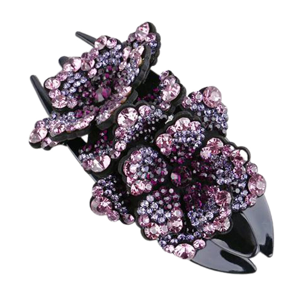 Заколка для волос со стразами для женщин и девочек, хрустальные заколки для волос, элегантные густые длинные аксессуары для волос