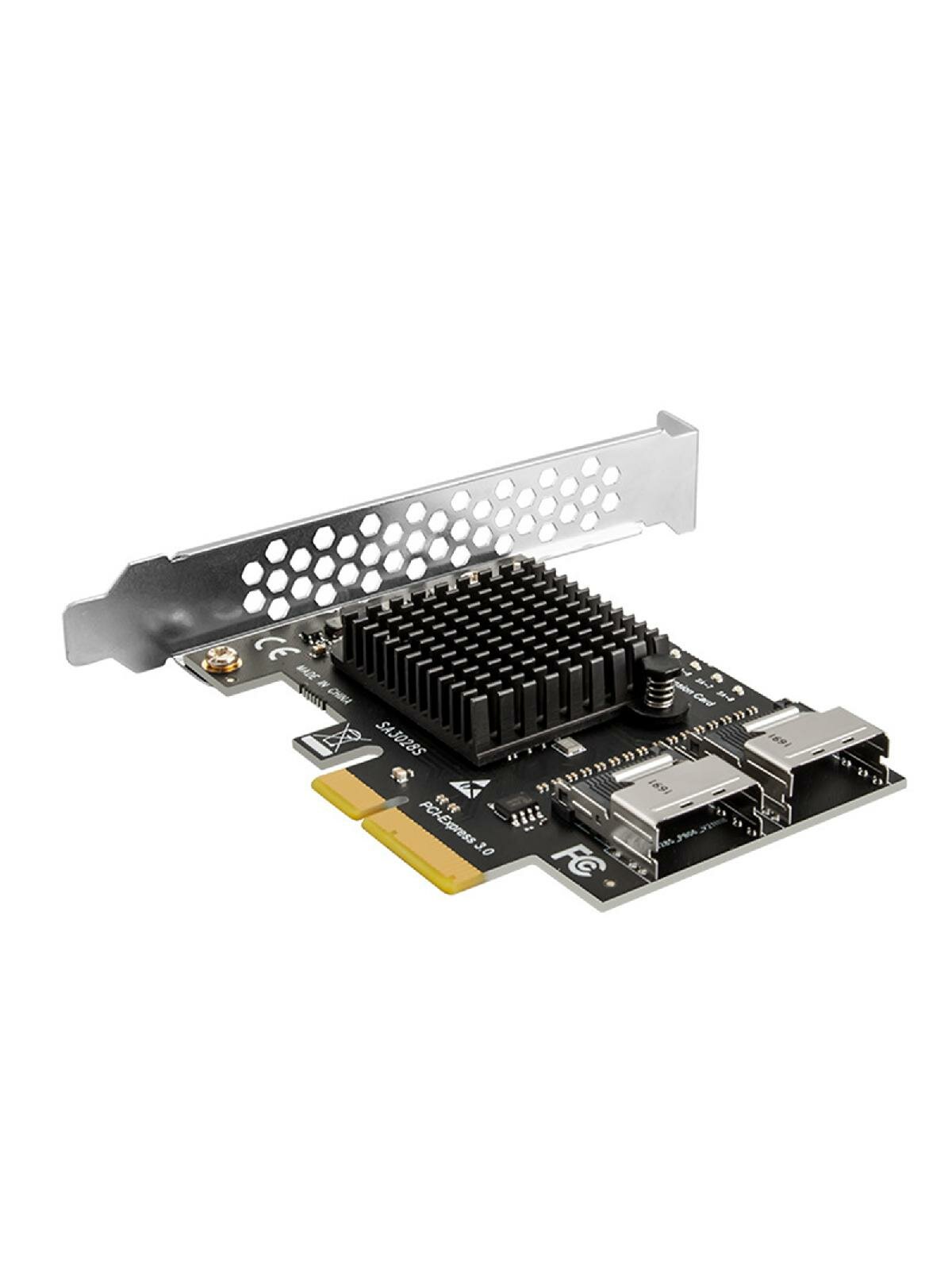 8 Port Sata 3.0 SFF8087 PCIe 3.0 X4 To Mini SAS Controller PCIe To SFF 8087 SFF-8087 Adapter Expansion ASM1166 Chip