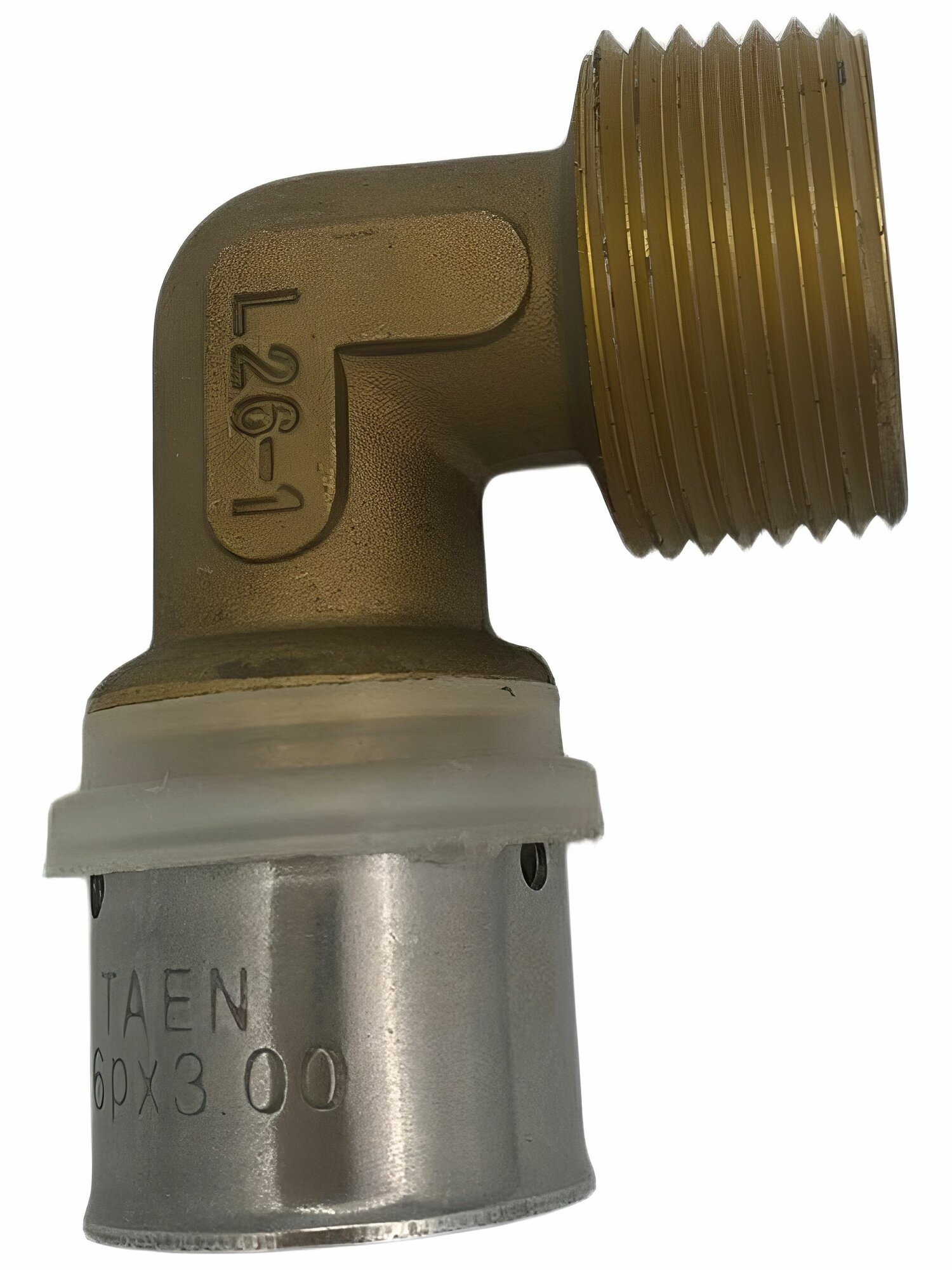 Пресс-угольник Hydrosta Н Р-EM 26x1, латунь, прессовое соединение, для металлопластика