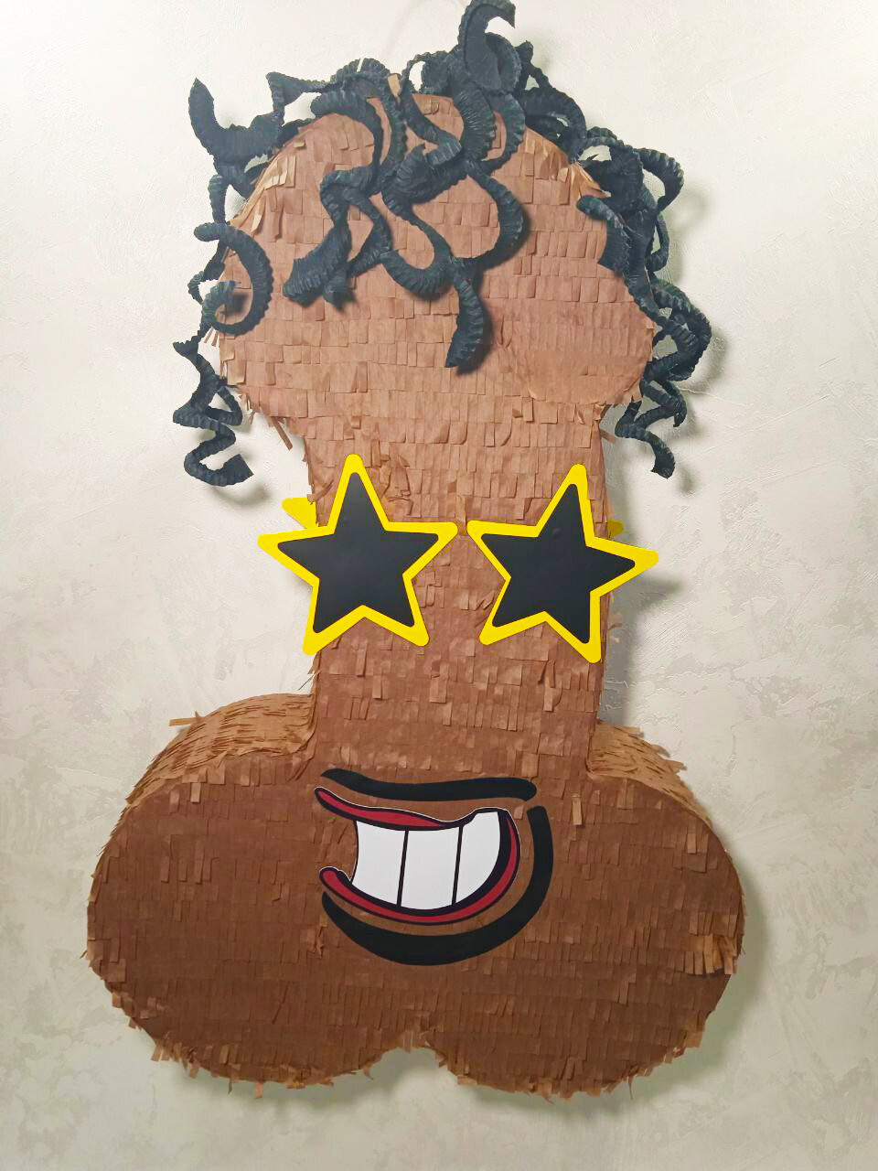 Пиньята "Мистер Мачо Блэк Стар" для взрослых , для креативных праздников, без наполнения