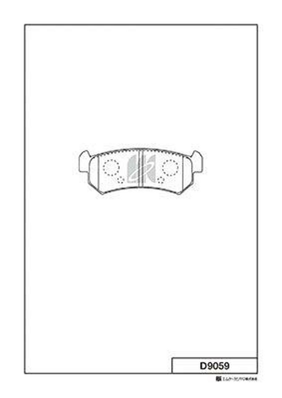 Колодки тормозные, задние для автомобилей Kashiyama D9059 (запчасти и комплектующие)