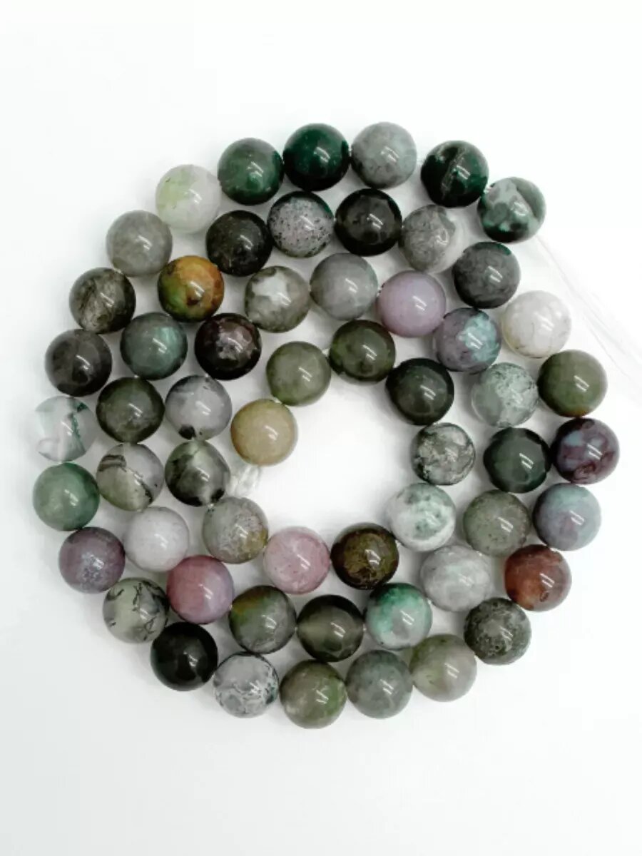 0830 Природный камень яшма для чокера и броши 6мм 1 шт люкс