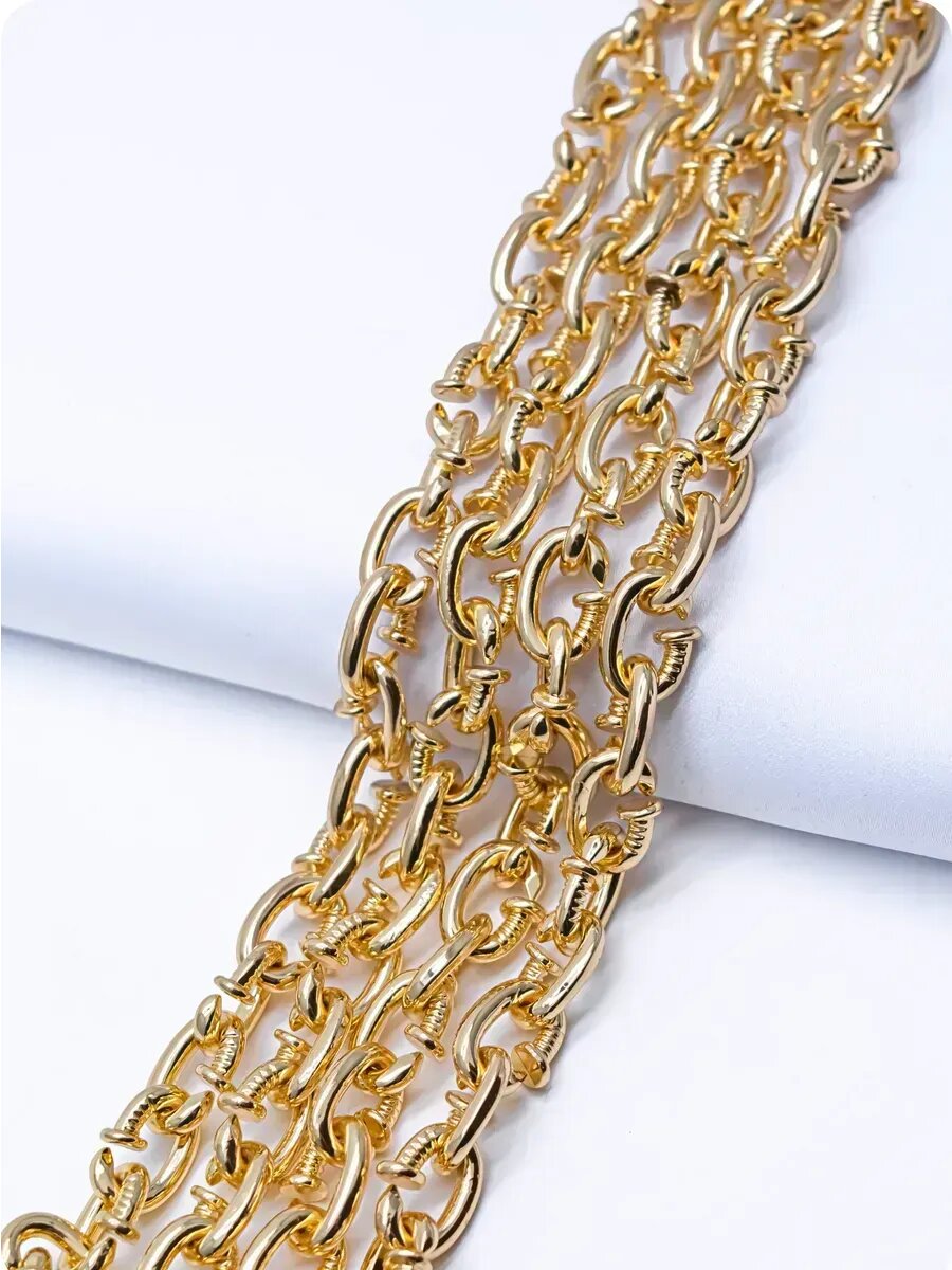 8435/2 Уникальная масивная люкс цепь якорь гнутый гвоздь 2 м