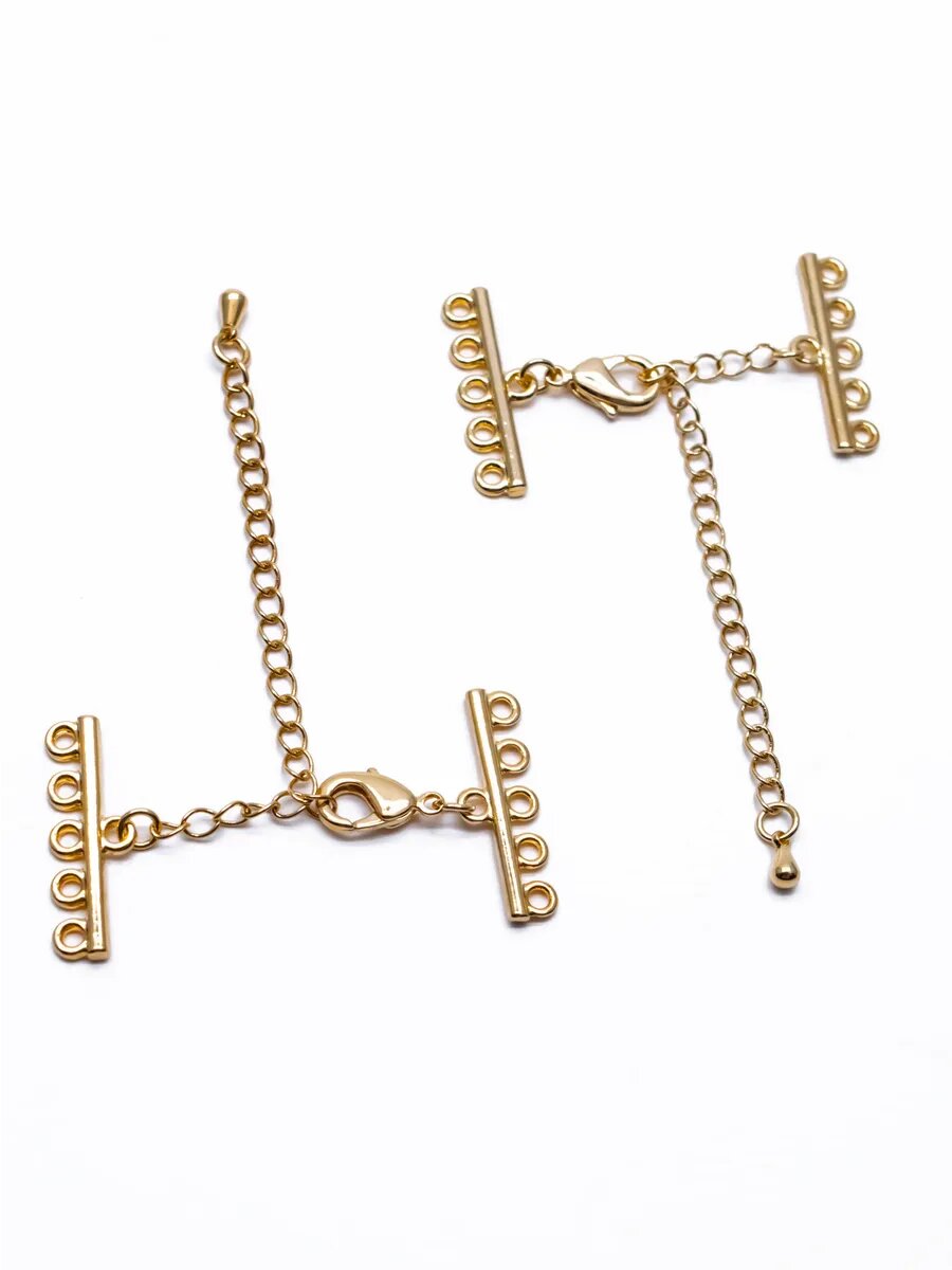 8535/2 Карабин замочек для пятиярусных колье и чокеров люкс