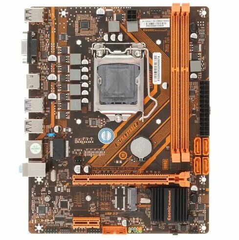 Материнская плата Esonic H110DA1 V61 DDR3 (H110DA1 V61 DDR3) - LGA 1151, Intel H110, 2xDDR3-1600 МГц, 1xPCI-Ex16, 1xM.2, Micro-ATX