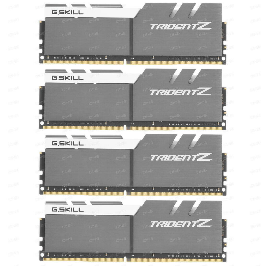 Оперативная память G.Skill TRIDENT Z (F4-3600C17Q-64GTZSW) DIMM DDR4 64 ГБ - 4 шт, 3600 МГц