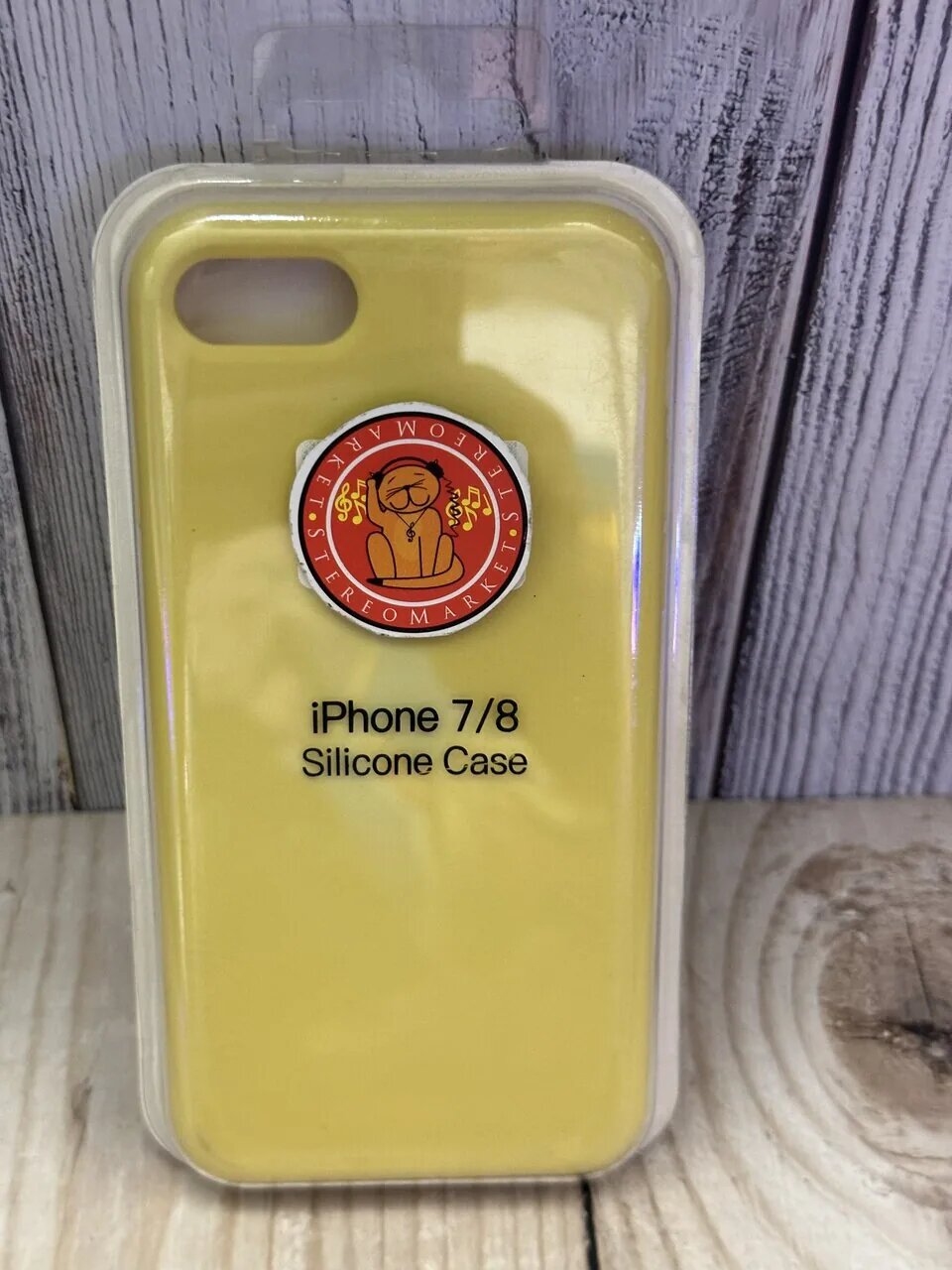 Чехол для Apple iPhone 7/8 Silicone Case без лого (полная защита)жёлтый