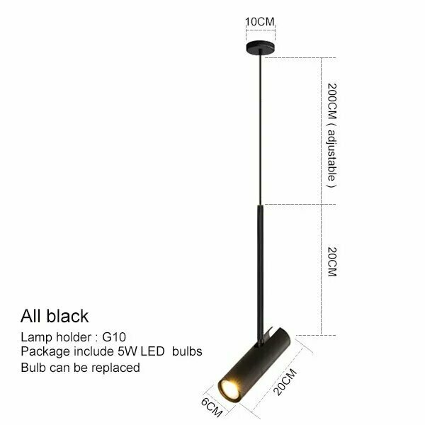 Черная подвесная люстра Vintage Lumen, Естественное освещение, black 1 light, Черный