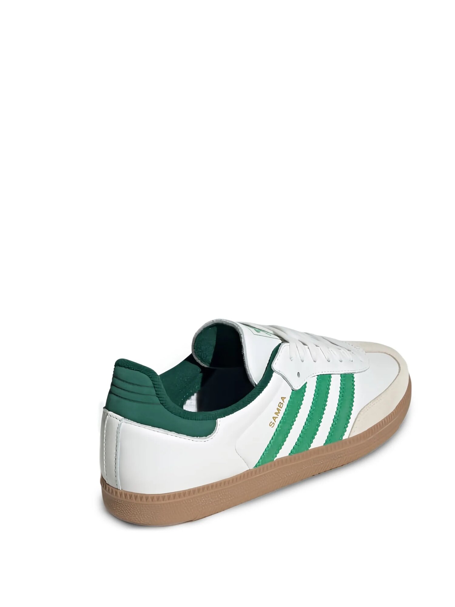 Кроссовки adidas Samba OG Core White/Green, размер 10.5 US, белый — фото 1