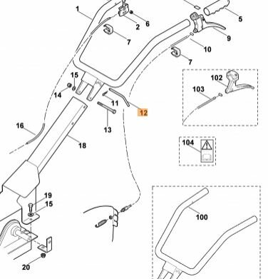 VIKING палец вед. ручки VH400/440 оригинал