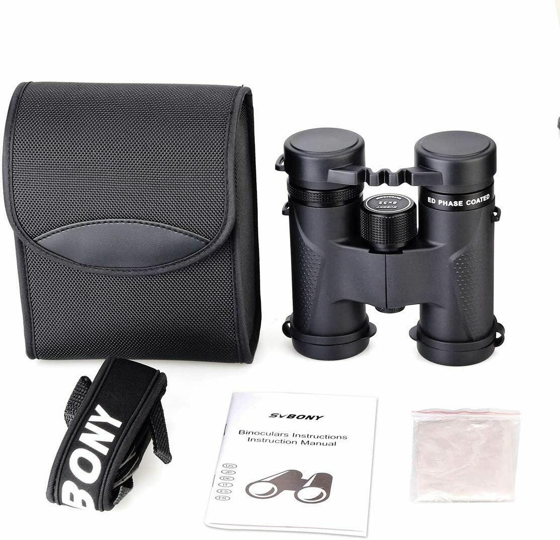 Бинокль SVBONY SV202 8x32 ED, водонепроницаемый бинокль IPX7 для взрослых