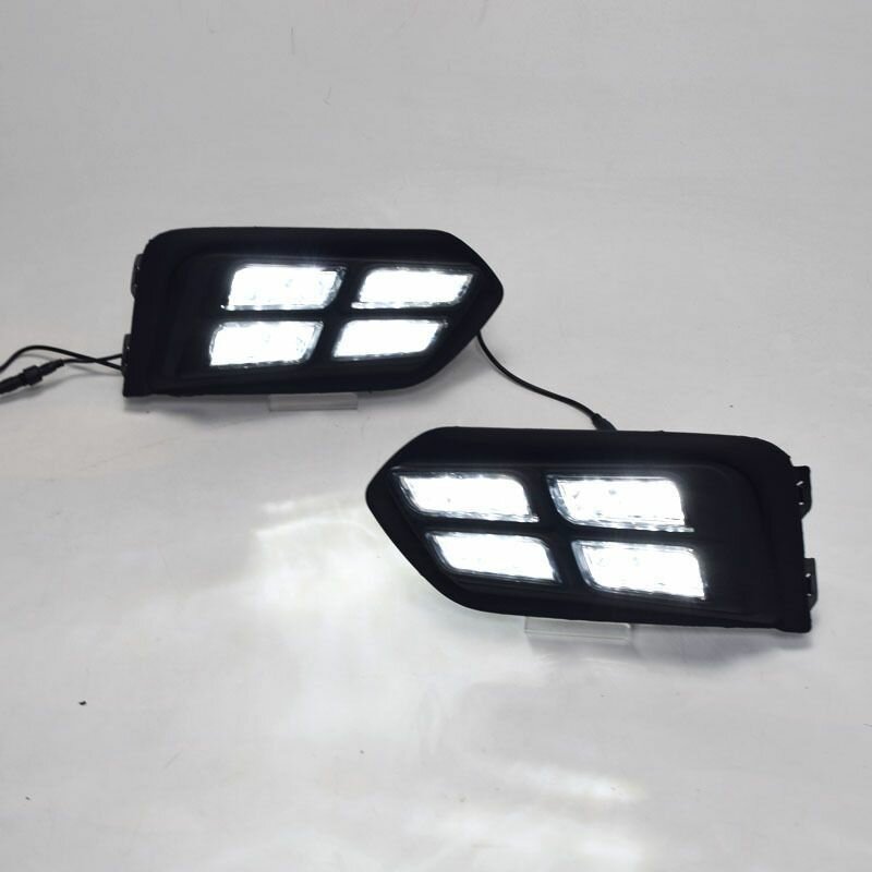 2017-2018 Honda Fit модифицированные светодиодные дневные ходовые огни, поворотники, передние противотуманные фары