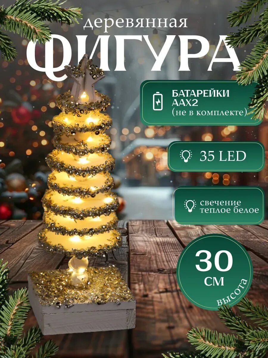 Декоративная фигура светодиодная елка