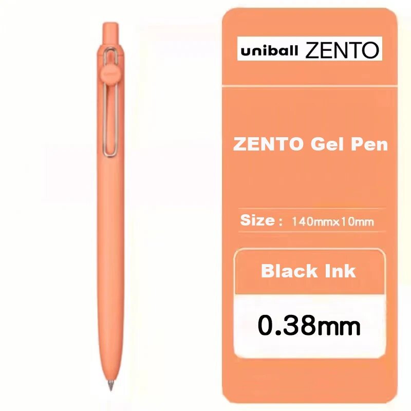 Uni-ball ZENTO Гелевая ручка, оранжевый, 0.38 мм