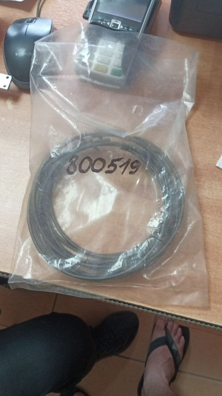 Кольцо С/И (сталь) круг. сеч. 142х149 dпр.=3,5 (пруток) , 1-н конец загнут внутрь