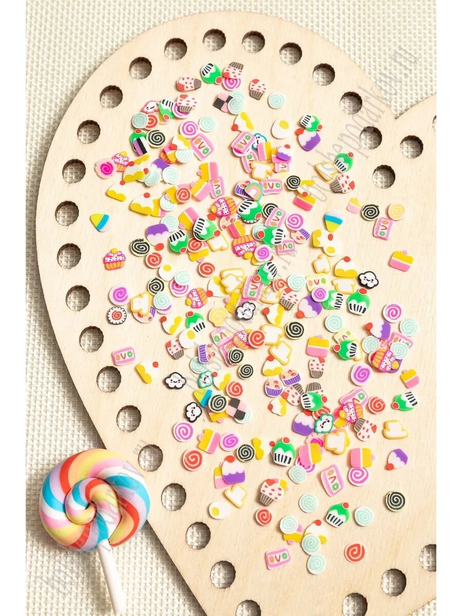 Кабошоны декоративные Конфетки ассорти (50 гр)