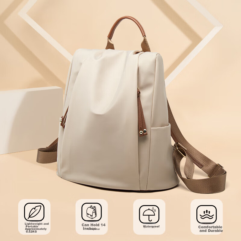 Рюкзак ZOOLER, Lightweight Oxford Cloth Backpack Large Capacity 14-Inch Lap, большая вместимость, для путешествий, городской, школьный, лёгкий, для женщин