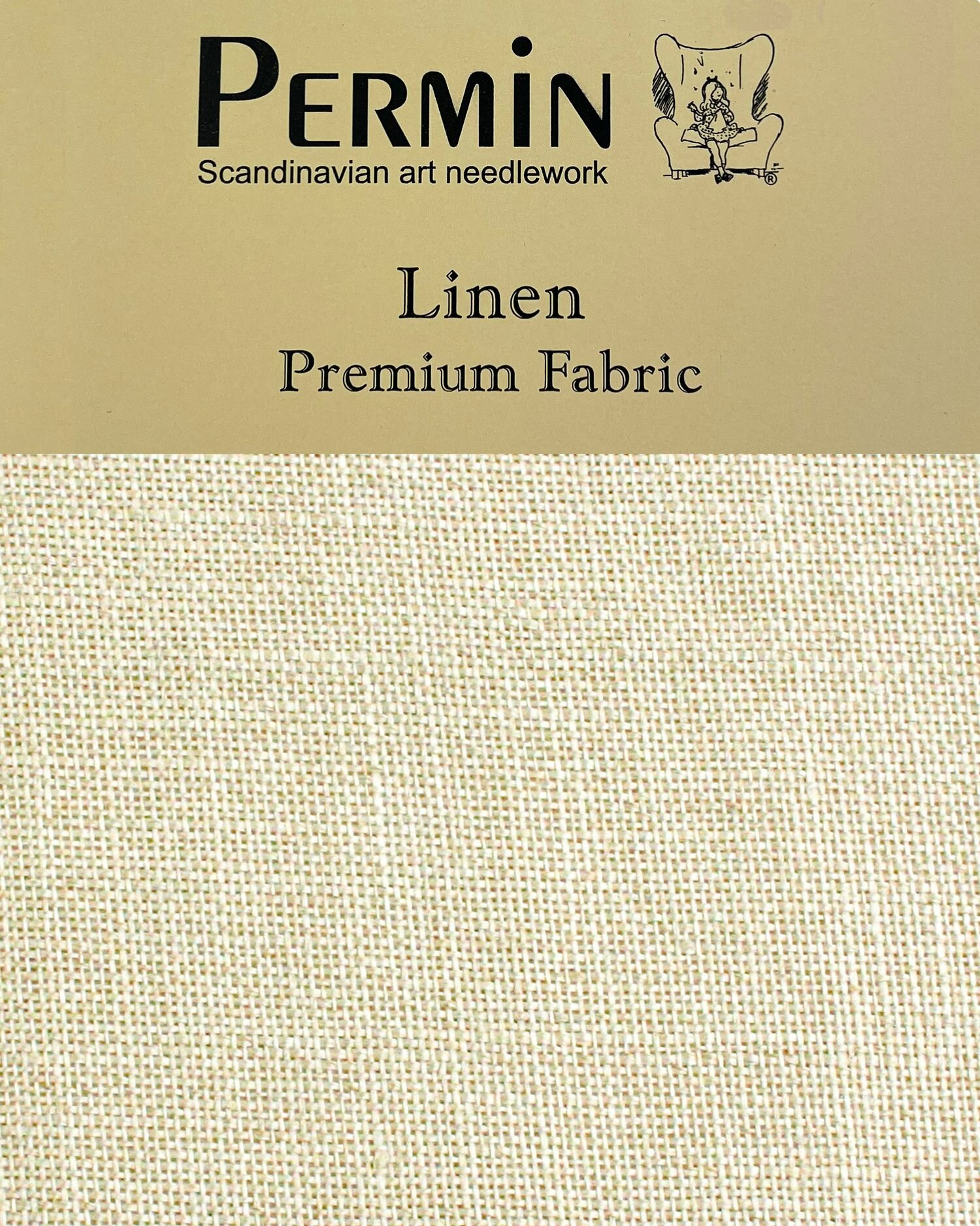 Канва Permin Linen 28 ct. (70x50 см, цвет 135) 100% лён
