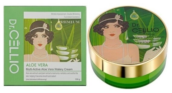 Мультиактивный легкий крем для лица CELLIO Dr. с экстрактом алоэ, 100 г