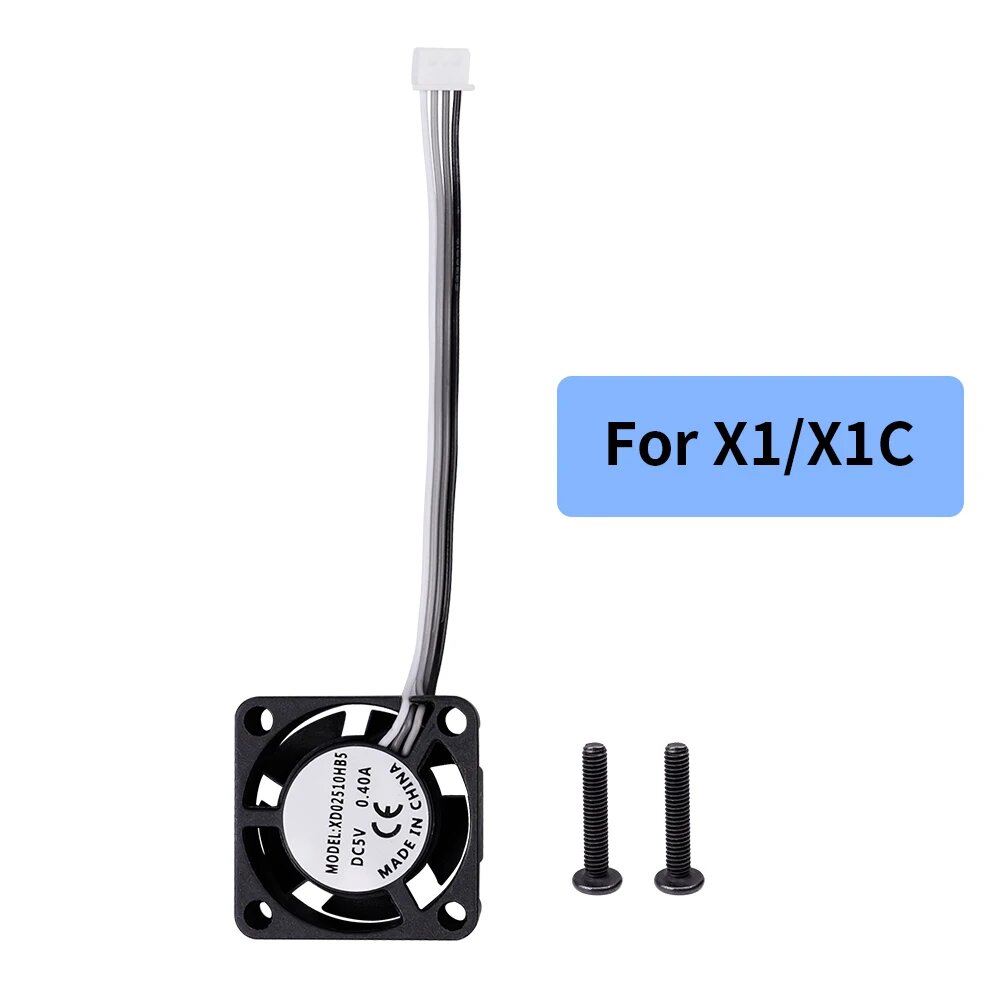 Обновленный вентилятор охлаждения 3D-принтера для Bamboo Lab X1/X1C P1P/P1S 2510, вентилятор Hotend с кабелем, 18000 об/мин, 0,4 А, детали 3D-принтера