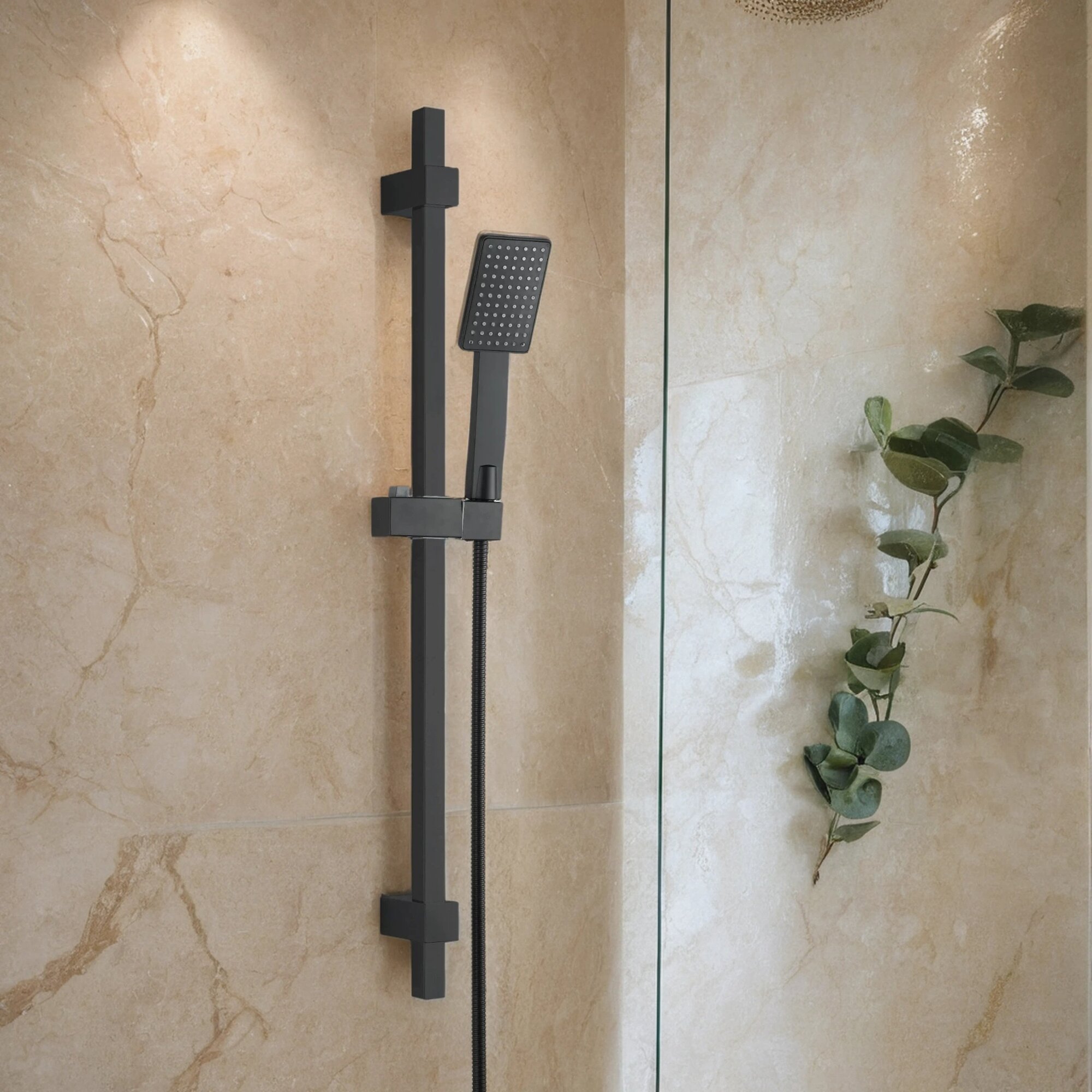 Душевой гарнитур Esko Aniva SHS02BQ 1 режим цвет черный матовый