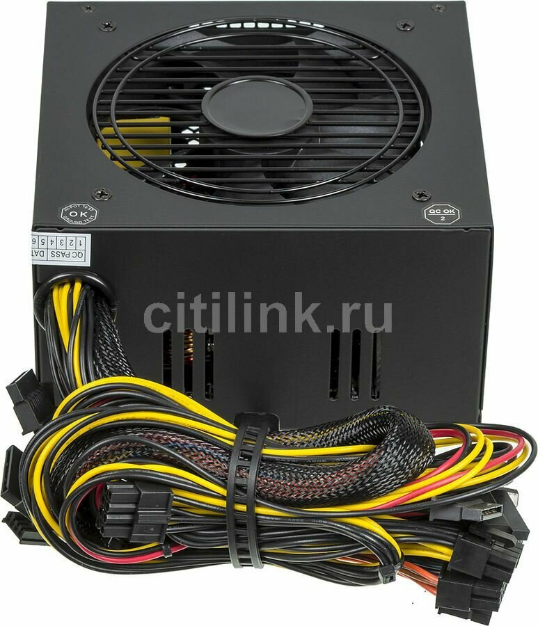 Блок питания FORMULA 500W (FORMULA-AP500-80) черный - ATX 24-пин, 4 pin + 4 pin CPU, 7 SATA, 2 x 6 pin PCI-E