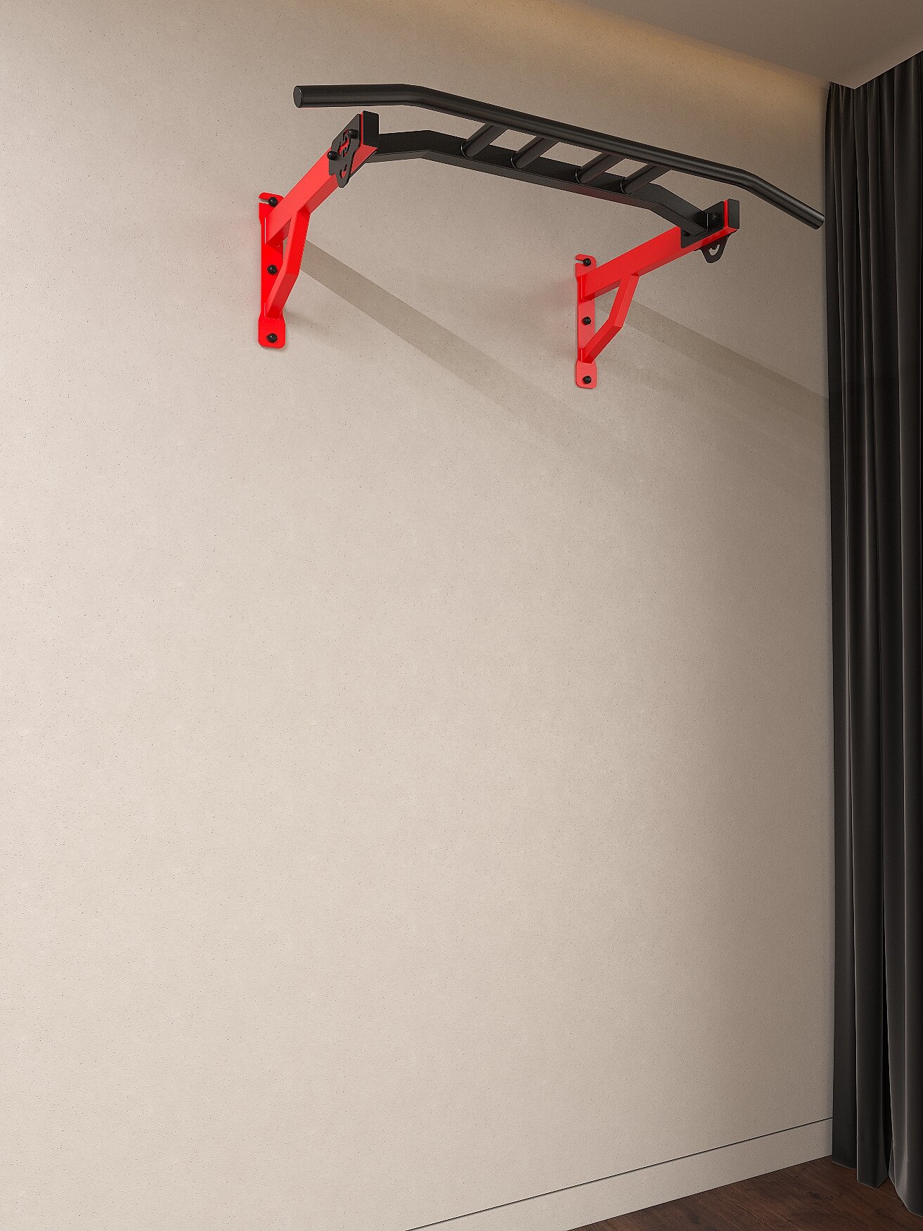 Турник настенный мультихват Domsen Ds42 Red