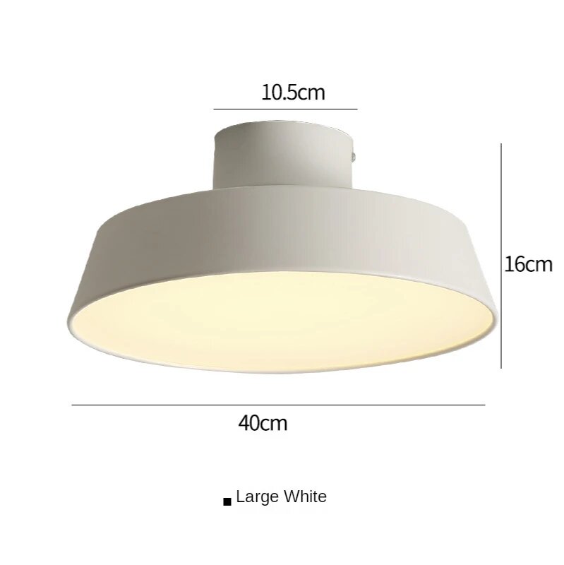 Потолочный светильник Nordic белый/серый/зеленый, large white, 3 Light Colors, Бежевый
