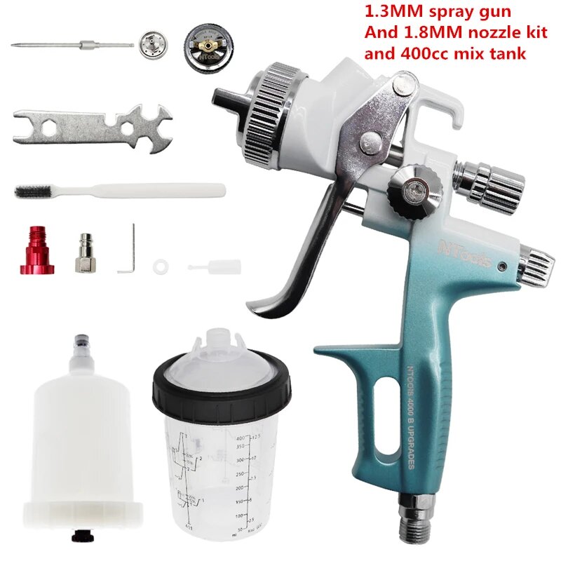 Краскопульт NTOOLS HVLP 4000B с соплами 1,3 и 1,8 мм