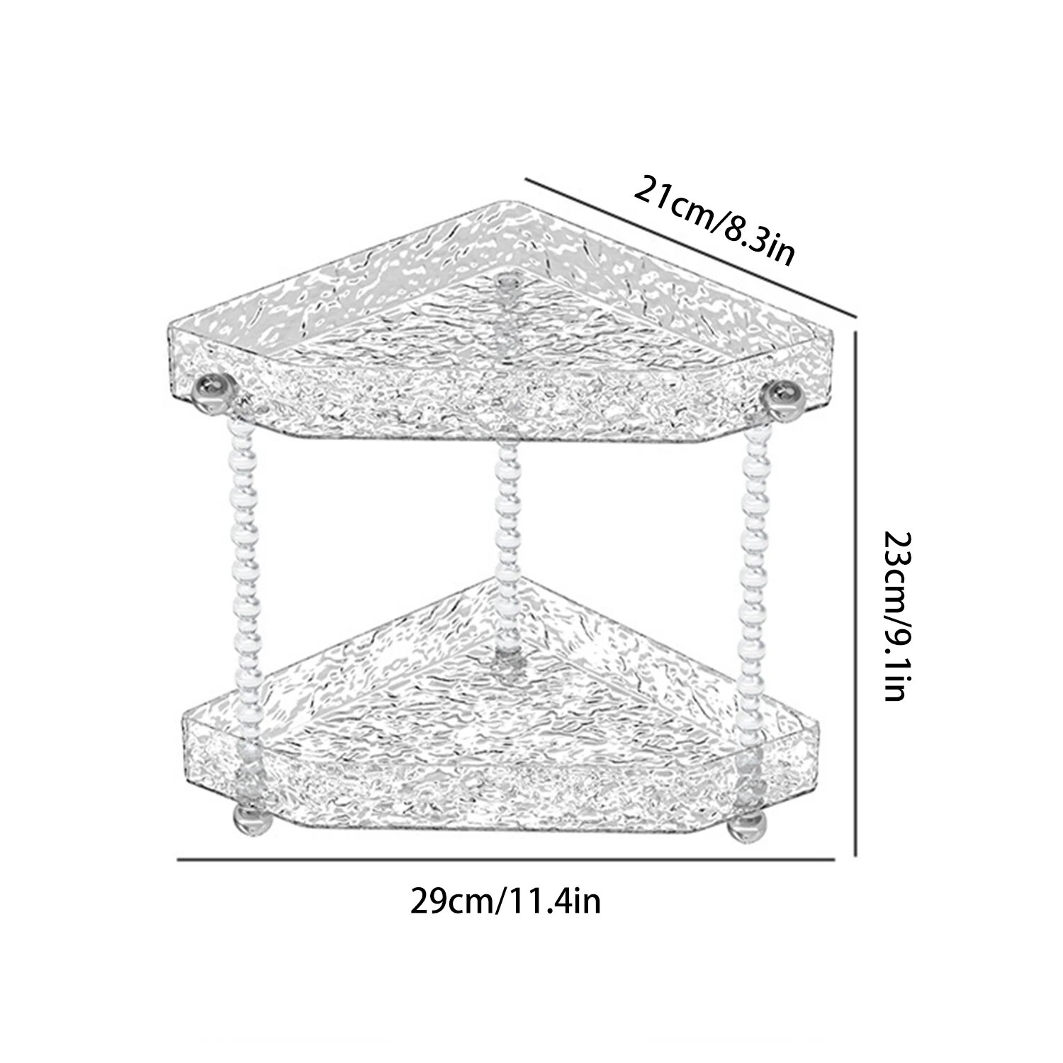 Угловые полки для ванной комнаты, кухонная полка для хранения, домашний рабочий стол, косметический парфюм, шампунь, органайзер для ухода за кожей, держатель для чашек, corner crystal