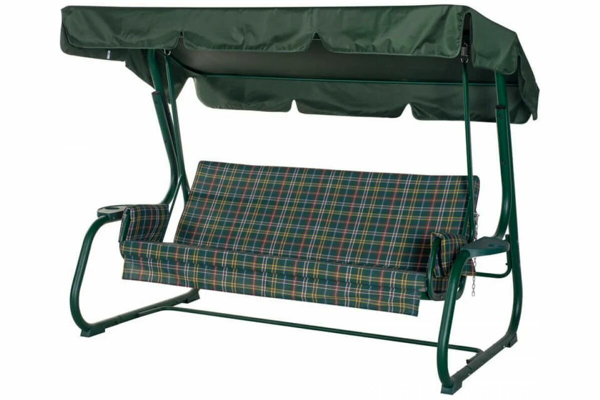 Садовые качели Удачная Мебель Ибица зеленые A52G337