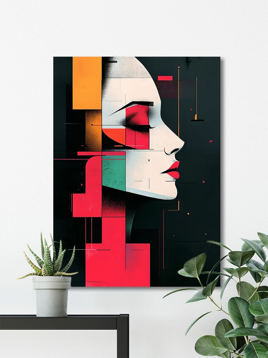 Абстракция / портрет, картина интерьер, картина 30х40 см.