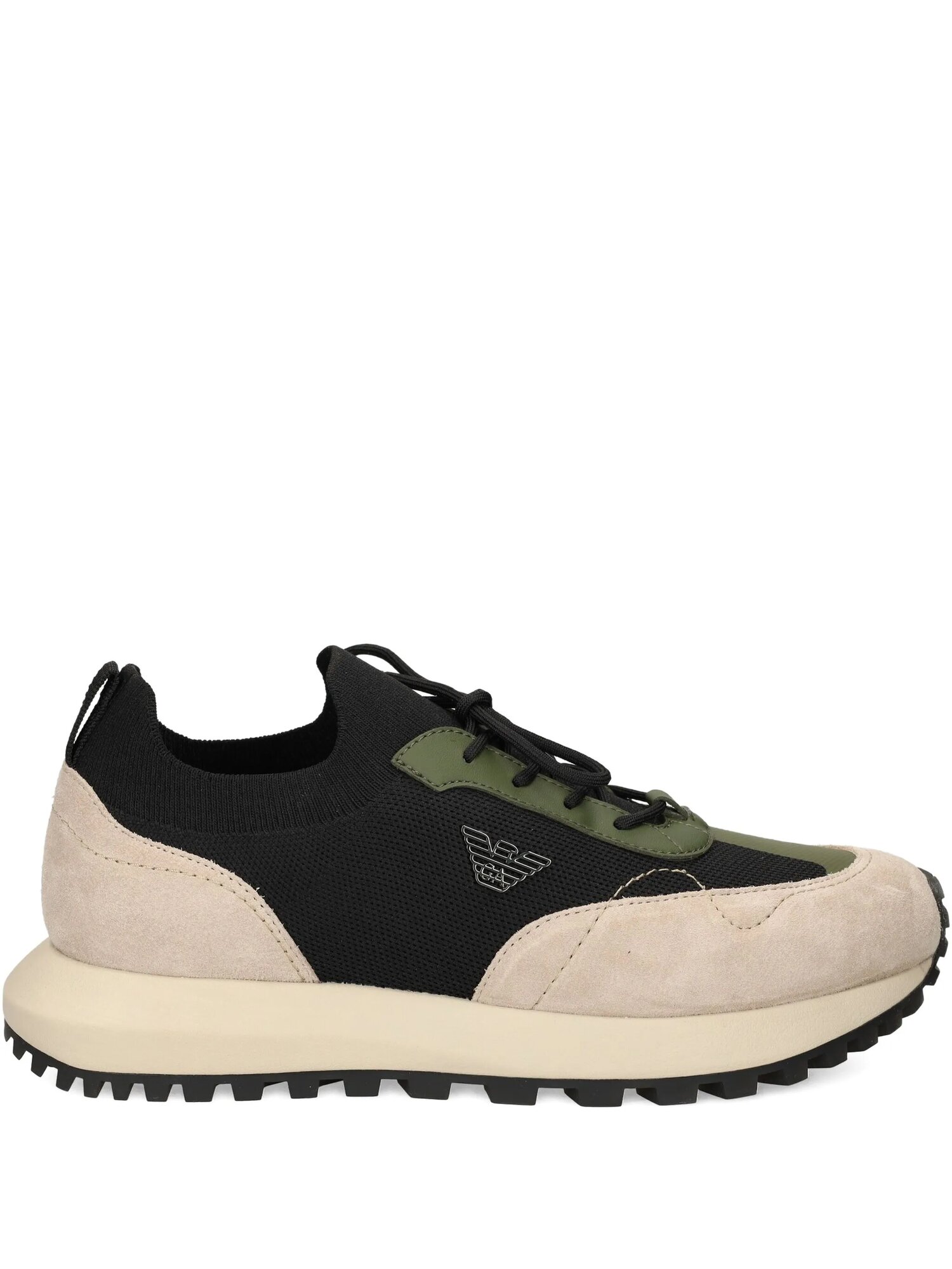 Кроссовки Knitted suede sneakers