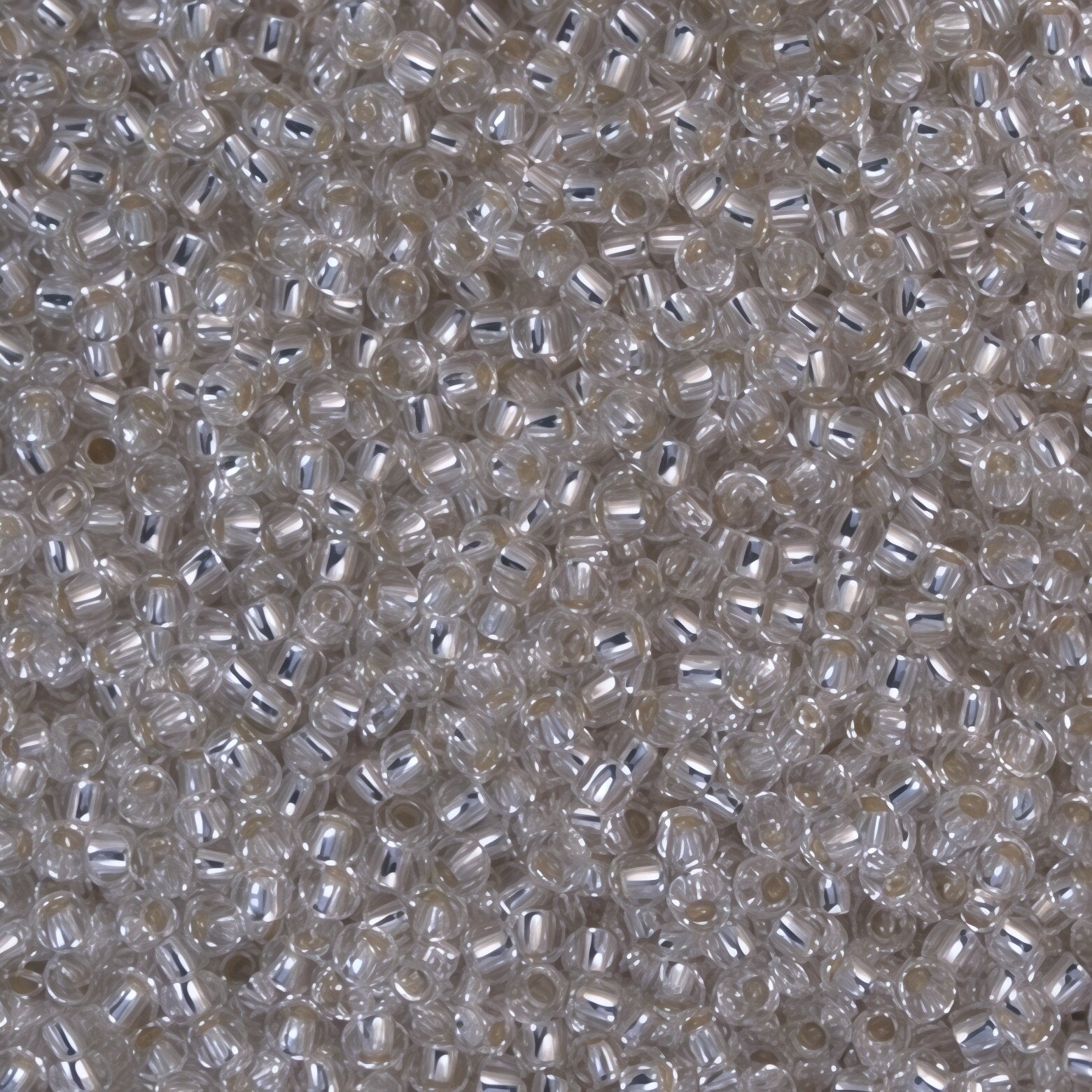 Бисер TOHO круглый, размер 11/0, цвет #21 (Внутреннее серебрение, хрусталь), 10 грамм