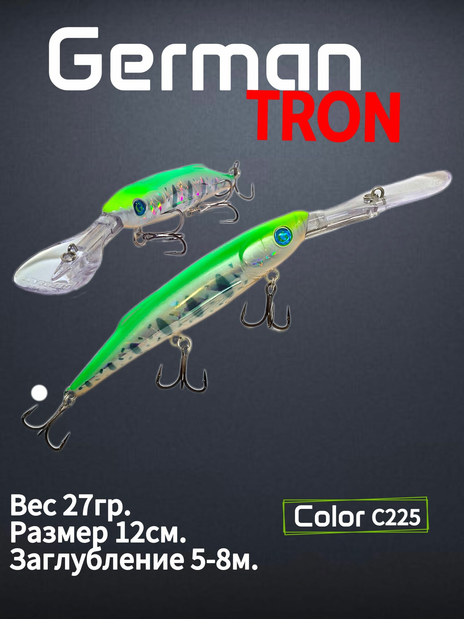Воблер для троллинга German GG Tron C225 / Salmo Freediver