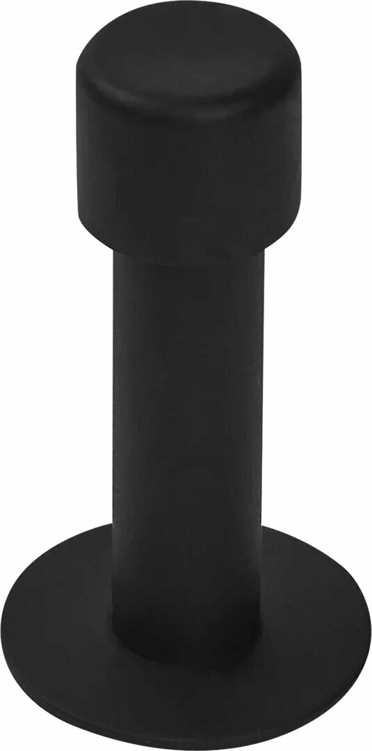 Стопор дверной УД-02 BM цвет матовый черный