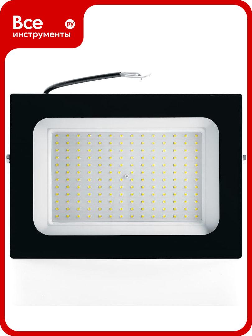 Светодиодный многоматричный прожектор SAFFIT SFL90-200 200W 6400K IP65, черный 55168