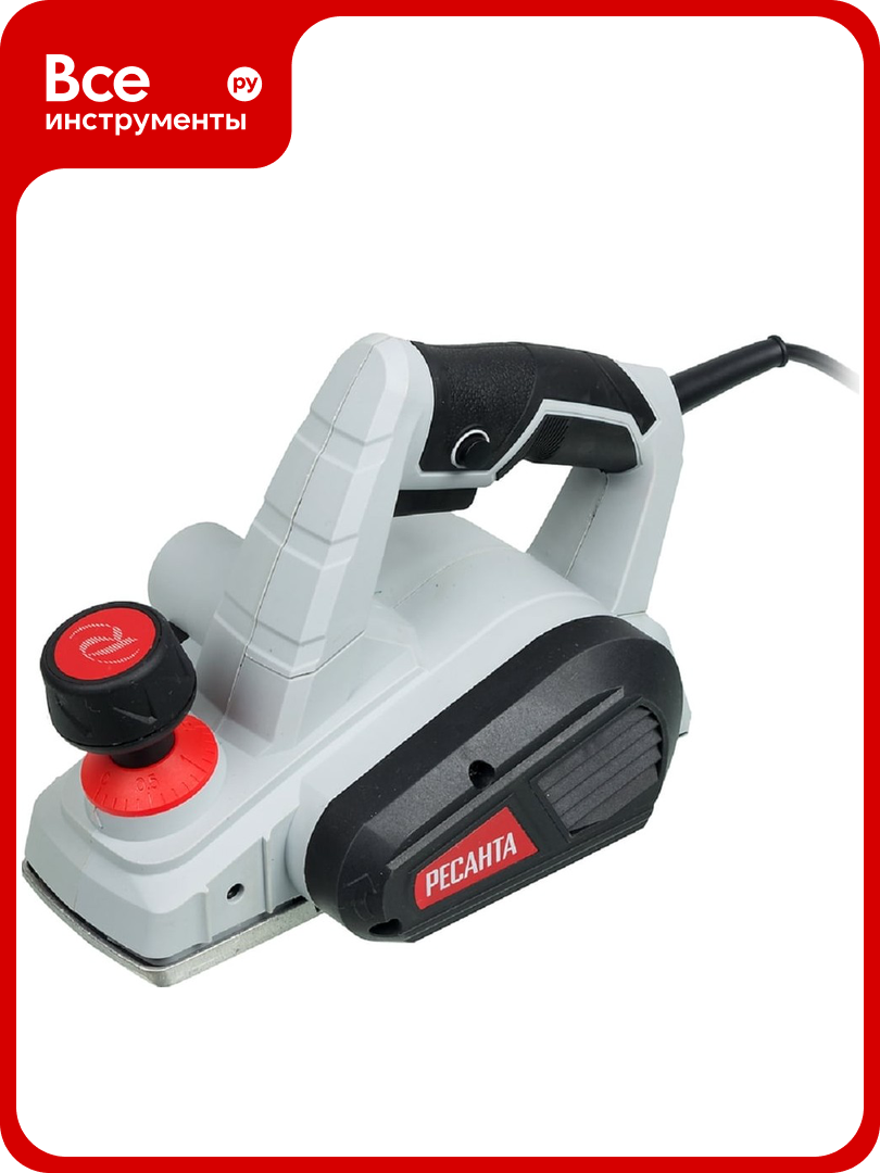 Электрический рубанок Ресанта Р-82/800 75/5/1, 800 Вт, для работы с древесиной