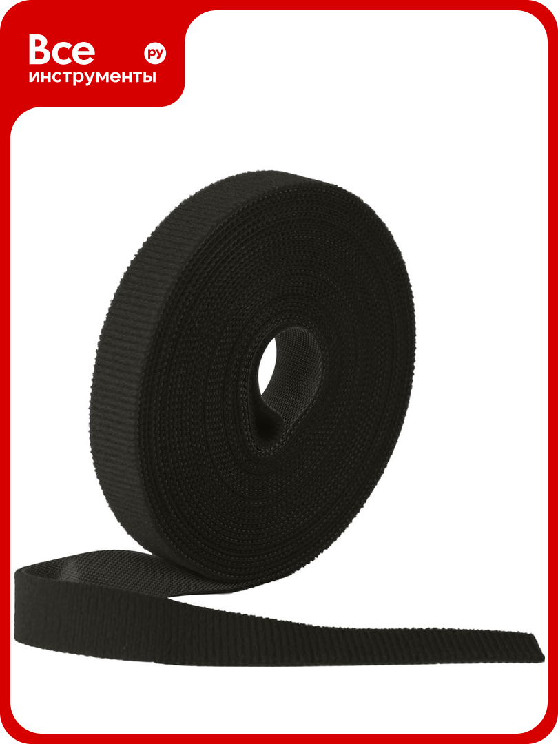 Лента-липучка Comfix 5м х 16мм 1 шт, для проводов и кабелей любых типов