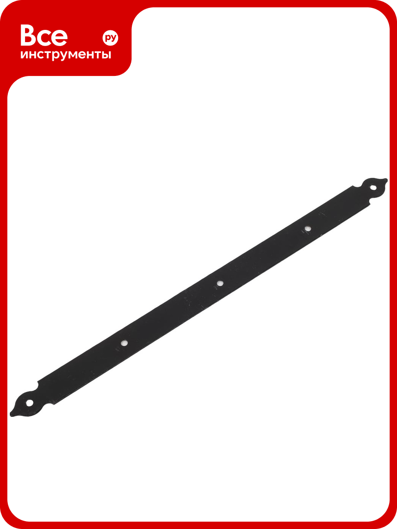 Пластина декоративная прямая Tech-Krep-2 мат черный - накл, для придания соединению