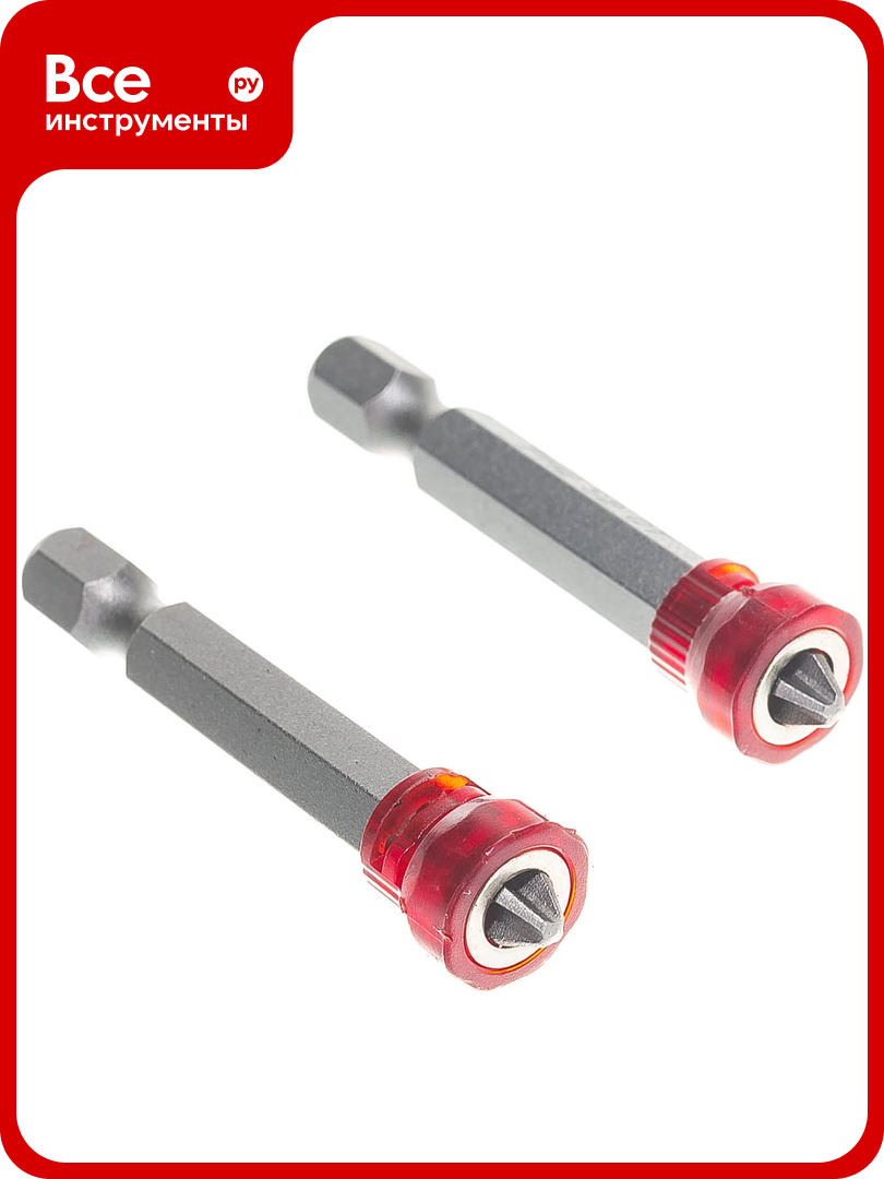 Бита с магнитной насадкой Quadro Torsion 2 шт, для работы с шуруповертом